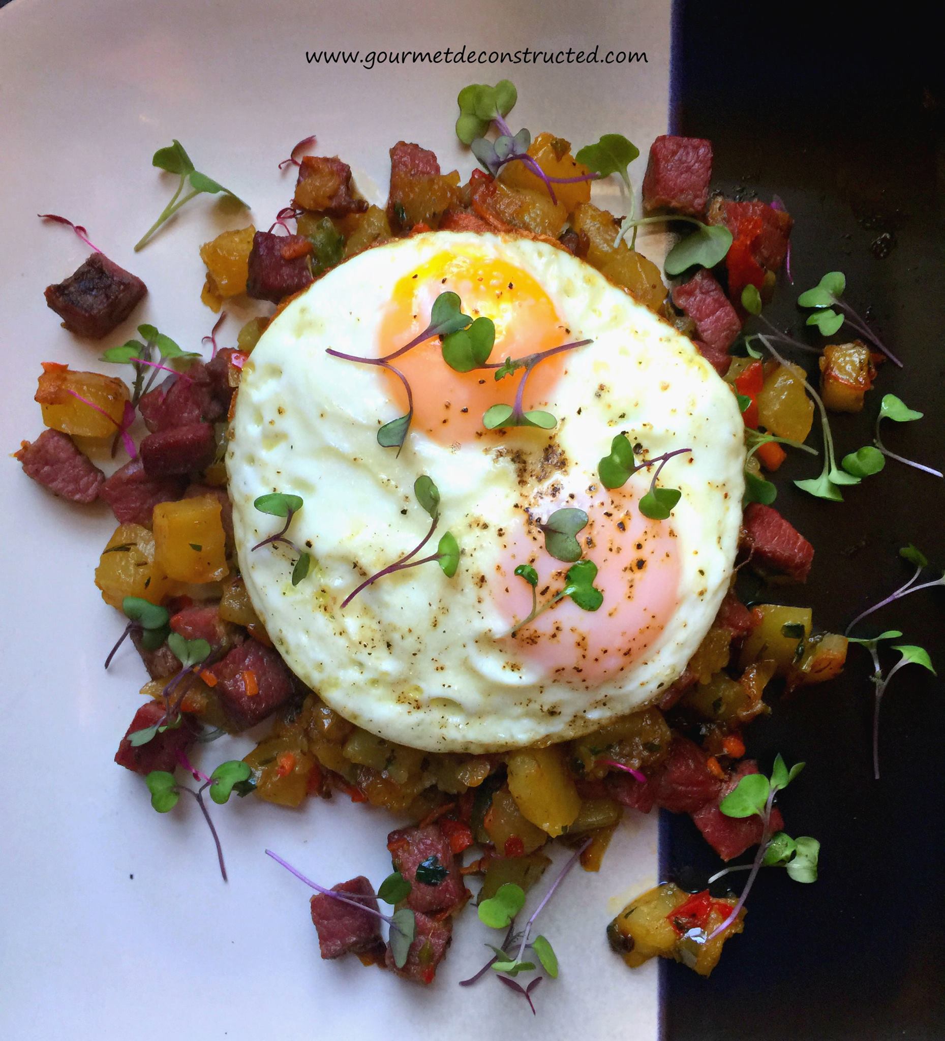 Corned Beef Hash | Gourmet De-Constructed